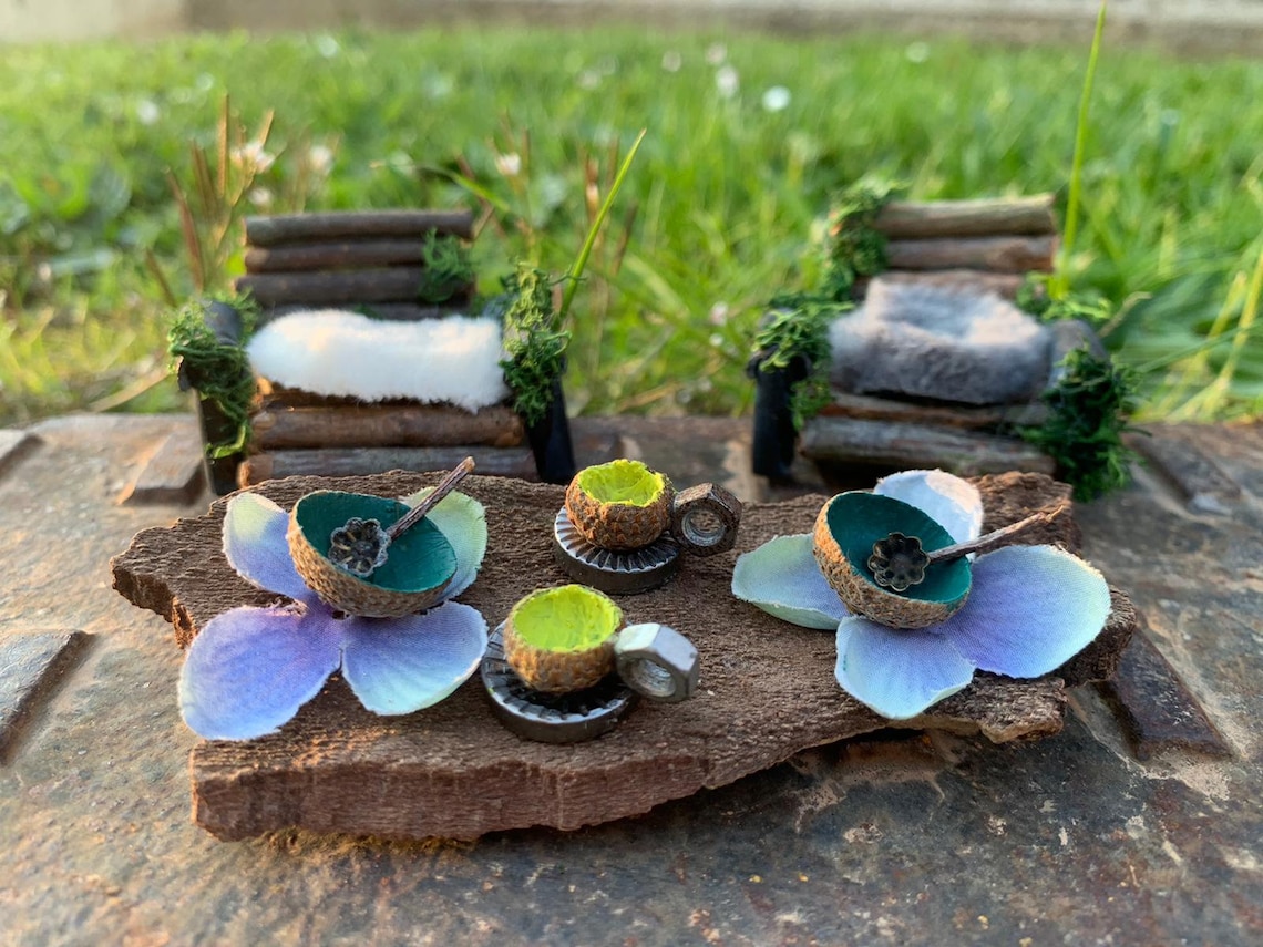 Pair of Fairy Arm Chairs and Coffee Table - Etsy