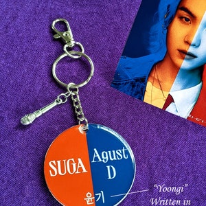 Suga Tour Keychain, Agust D Tour Keychain, Suga Agust D Concert ...