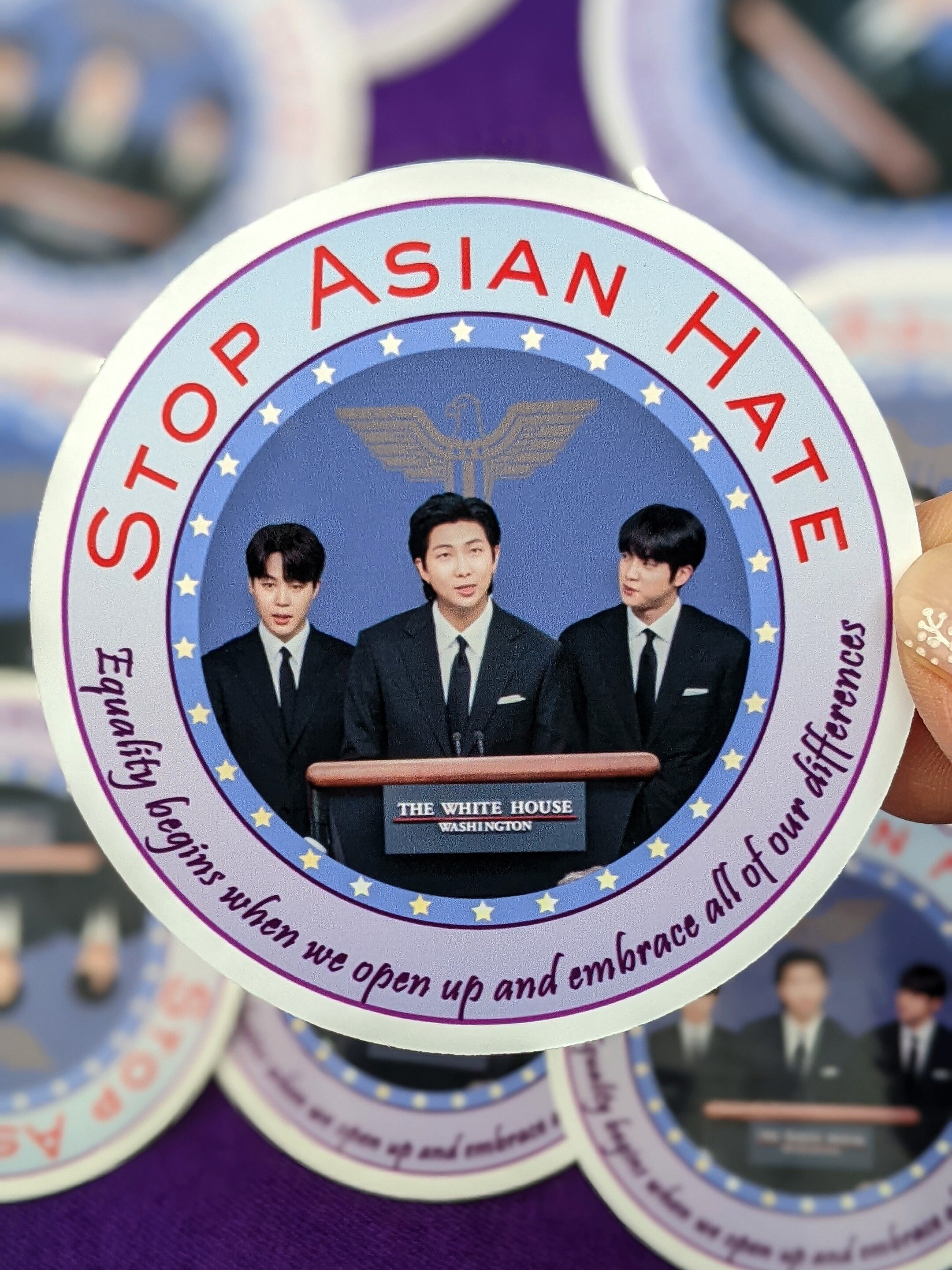 Stop Asian Hate Sticker, Bts at the White House sold by Alexis | SKU ...