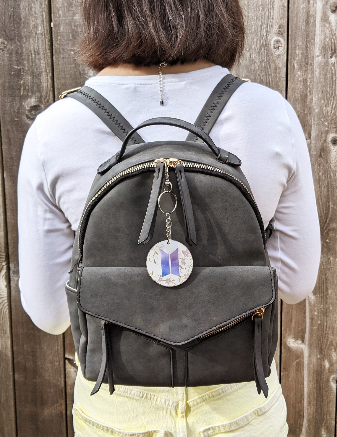 BTS Logo Keychain BTS Bag Charm Bts Logo Design Handmade - Etsy Canada