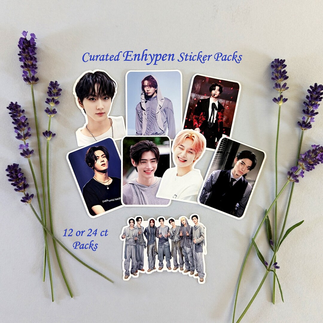 Enhypen Stickers, Enhypen Random Sticker Packs (12/24 Count), Enhypen ...