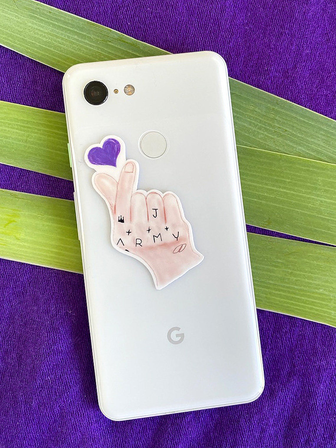 Jungkook Finger Heart Stickers Jungkook Stickers BTS - Etsy