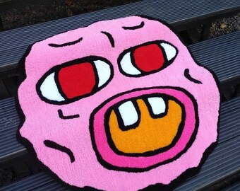 Funny Weird Face Rug - Etsy