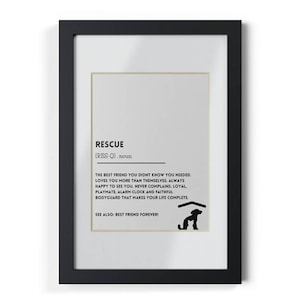 Rescue Definition Print INSTANT DOWNLOAD Wall Art Print - Etsy