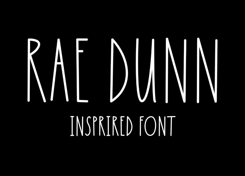 Rae Dunn Font I Digital Download I Farmhouse Style Font I Country Style ...