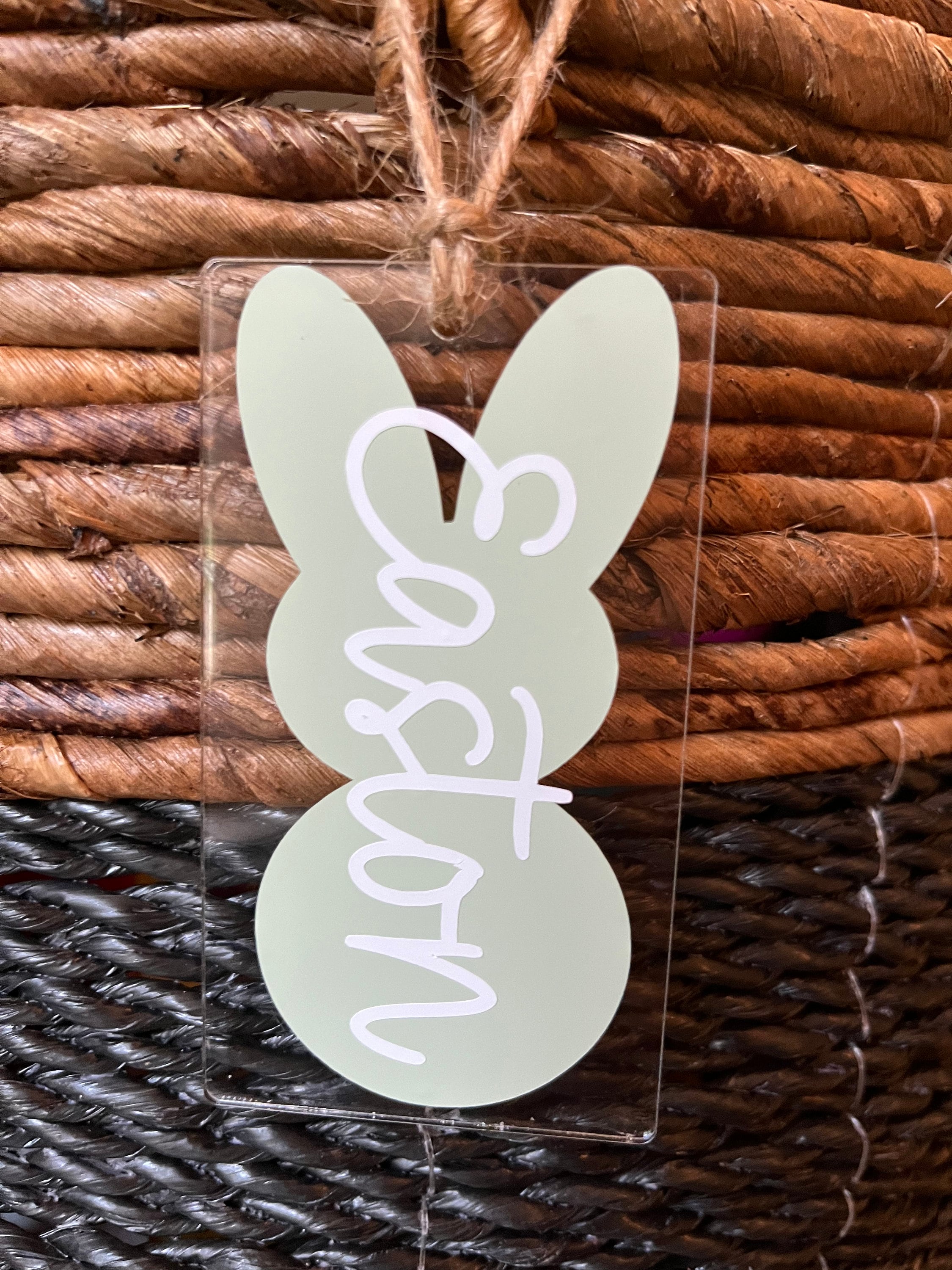 Easter Basket Name Tag | Personalized Easter Bunny Name Tag | Kids ...