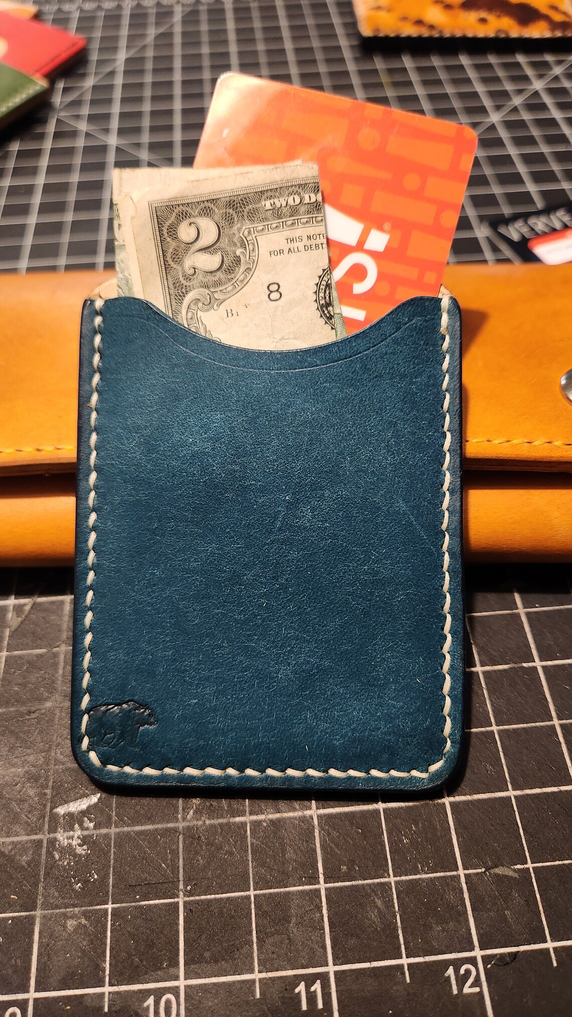 2 Slot Card Wallet, With Thumb Slider. - Etsy