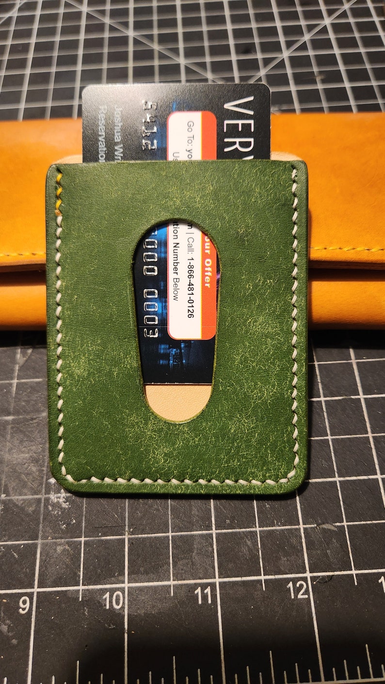 2 Slot Card Wallet, With Thumb Slider. - Etsy