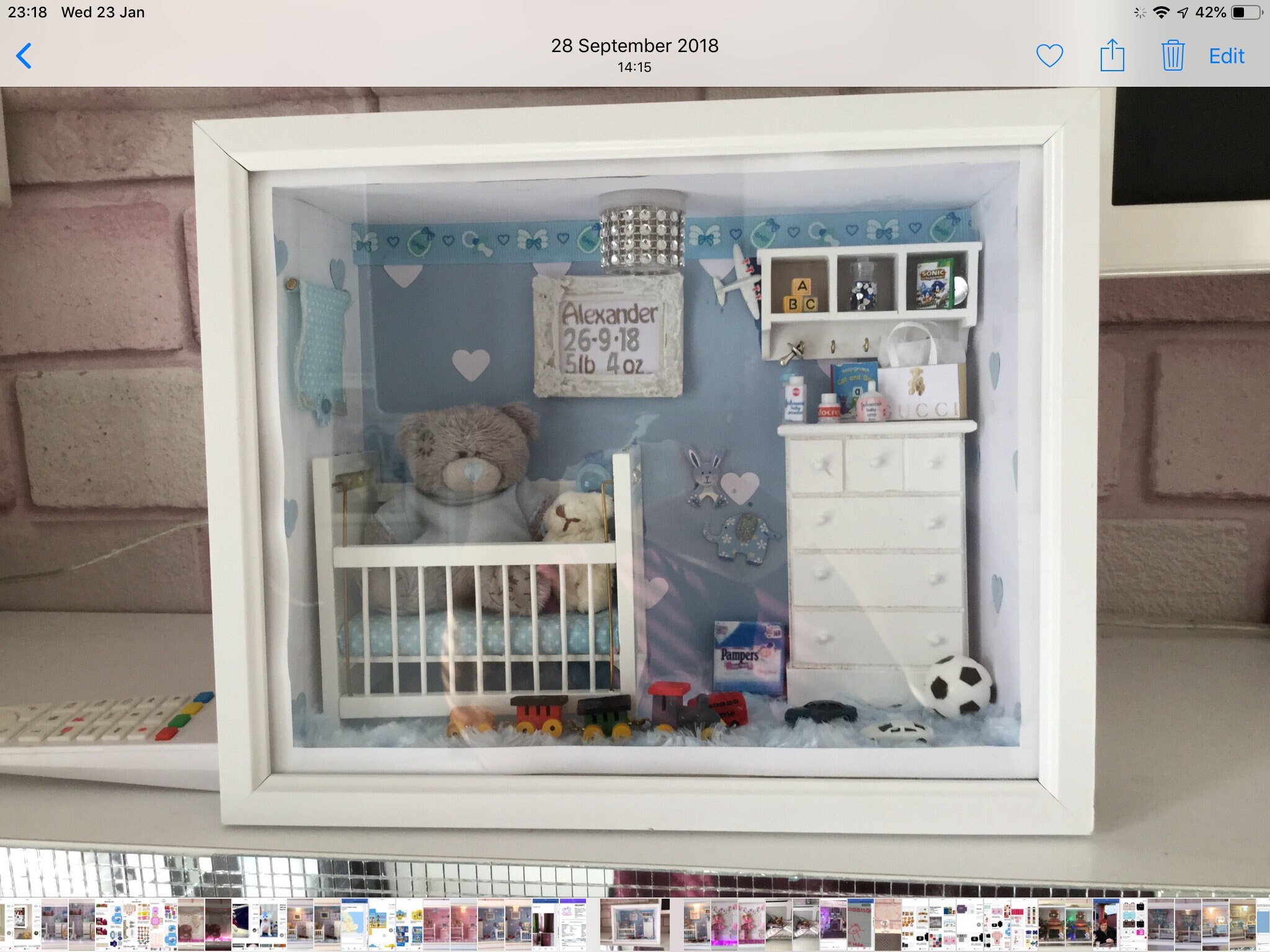 Nursery Light Room Box Box - Etsy