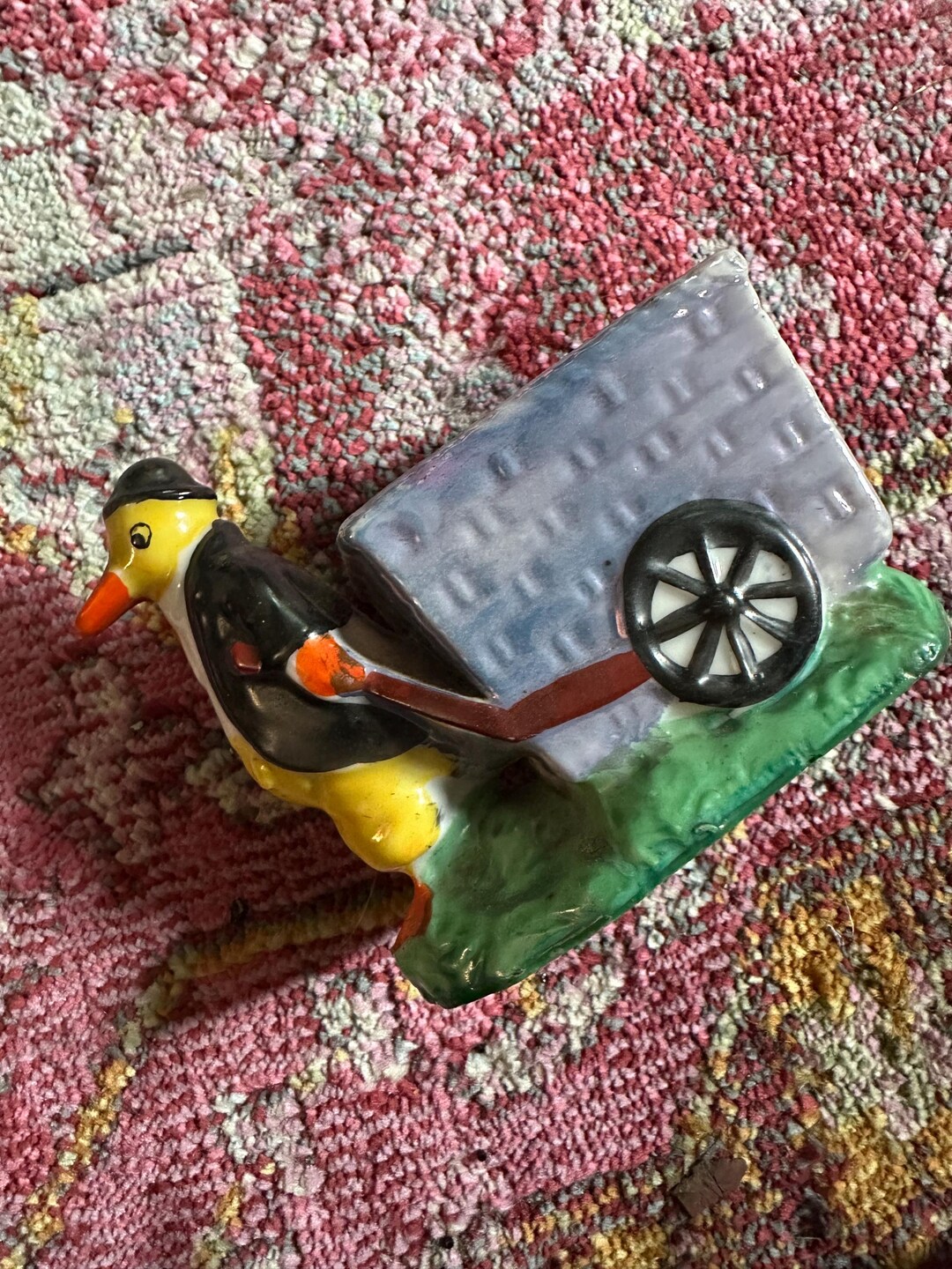Vintage Duck Pulling Cart Planter - Etsy