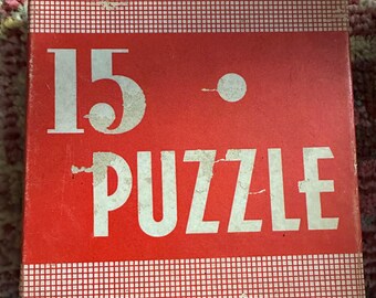 Vintage 1950s Lowe’s “15” Puzzle – Classic Number Slide Game With Pouch ...