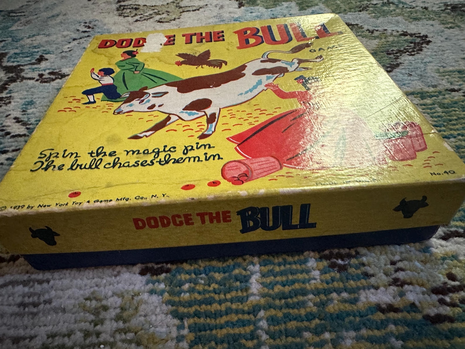1939 Dodge the Bull Board Game - Etsy