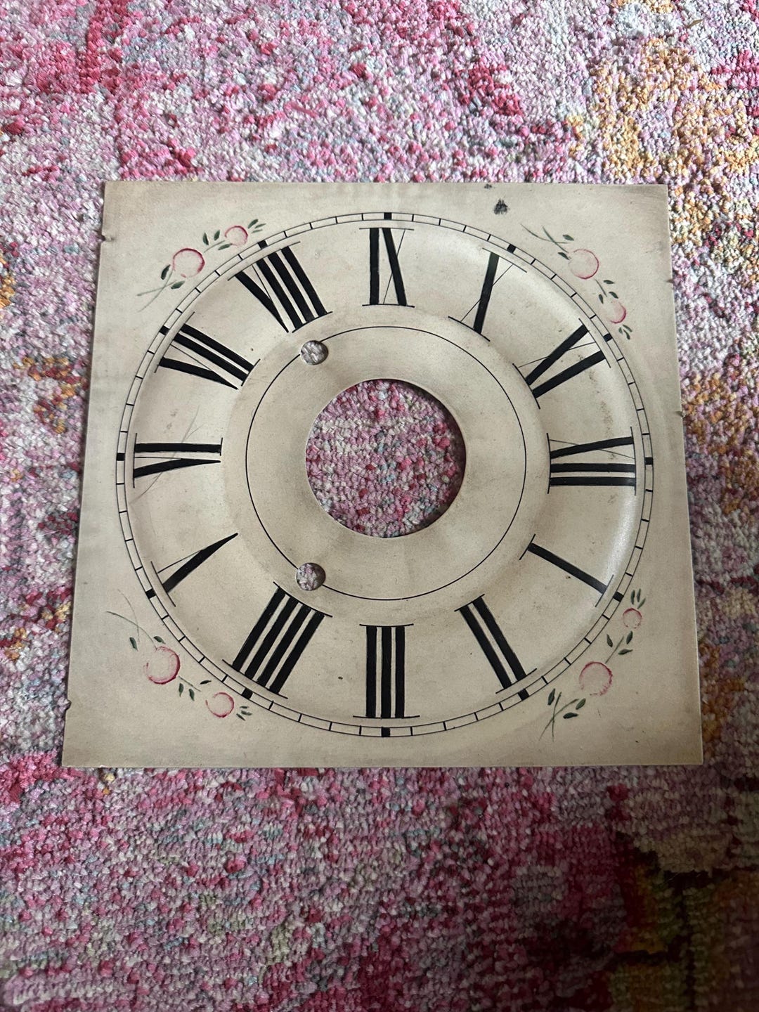 Vintage Metal Clock Face - Etsy