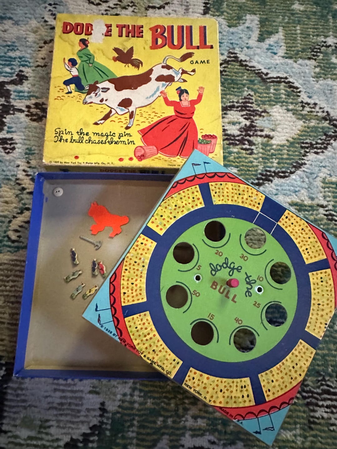1939 Dodge the Bull Board Game - Etsy