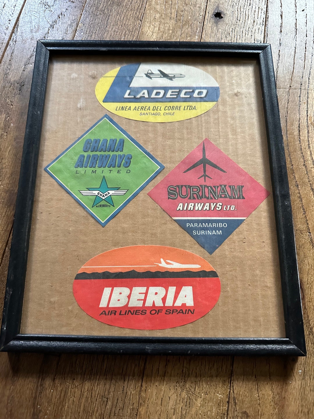 Vintage Airline Stickers - Etsy