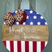 Front Door Hanger, Door Wsign, Front Door Sign, Welcome Sign, American ...
