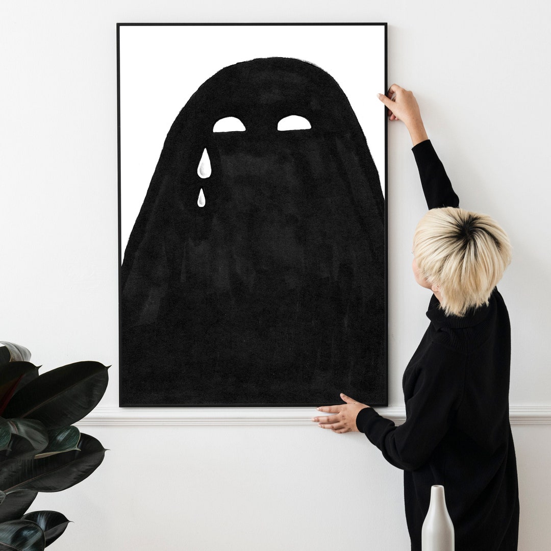 Ghost No. 1 Poster Original Minimalist Interior Wall Art - Etsy