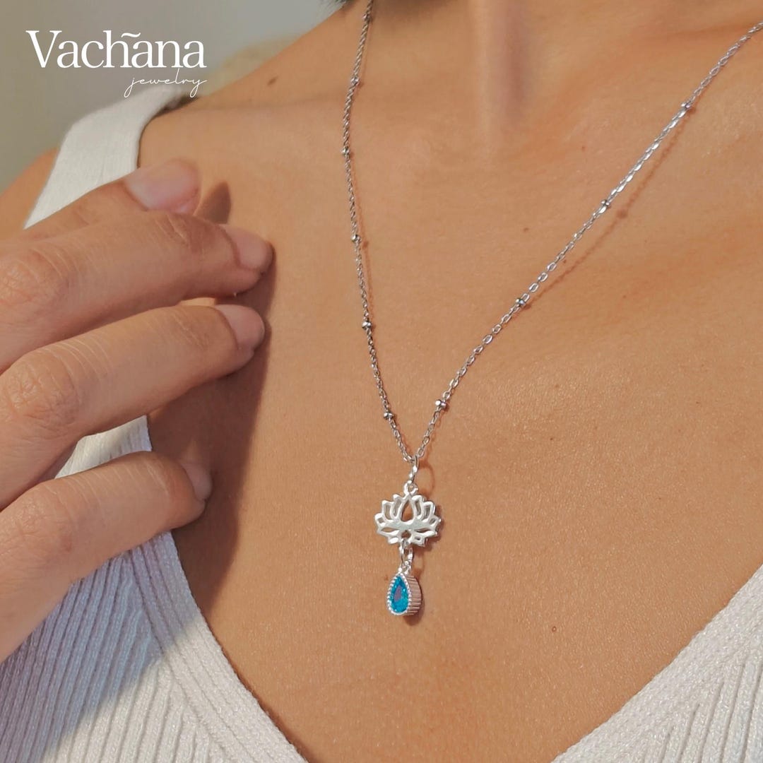 Lotus Flower Transformation 925 Sterling Silver Necklace - Etsy