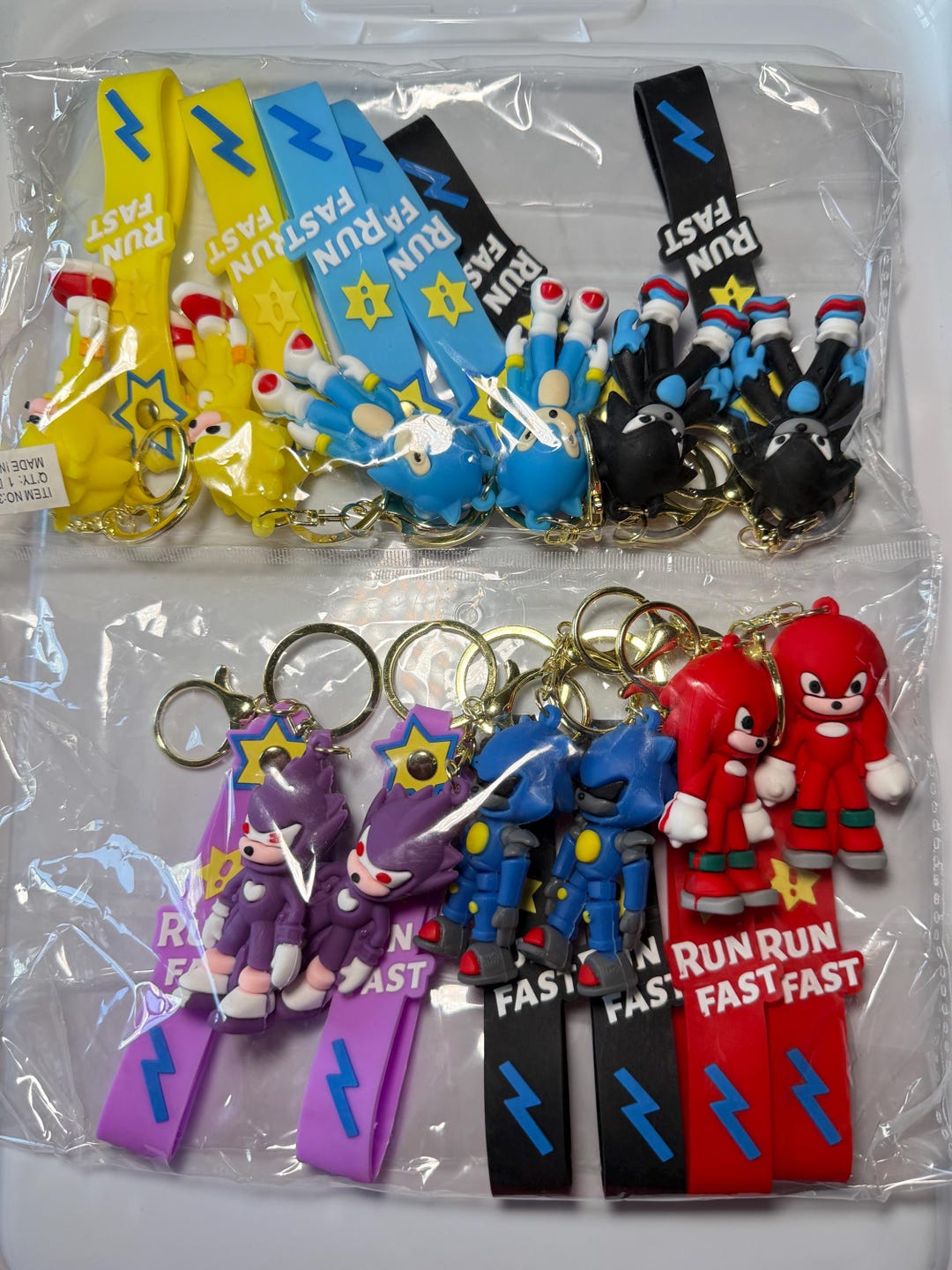 Sonic Character Keychains - Etsy