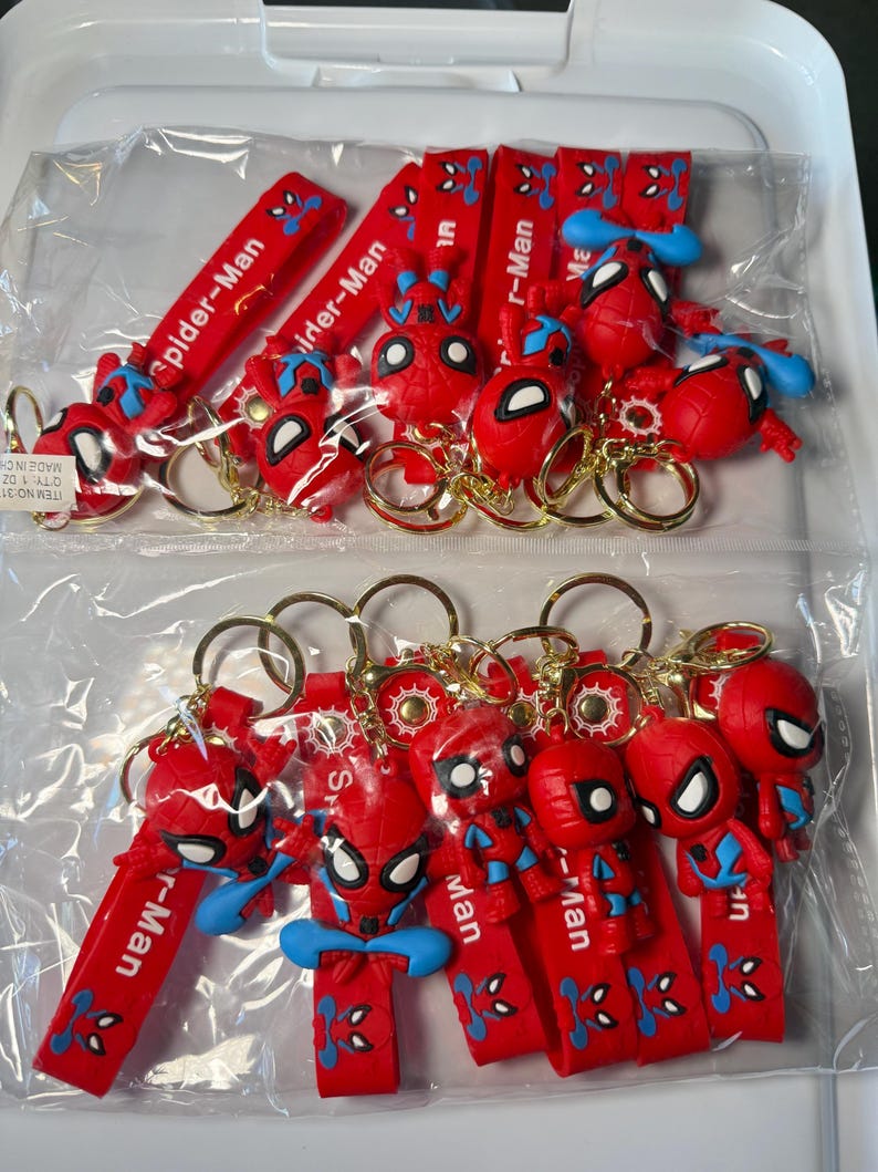 Spider-man Keychains - Etsy