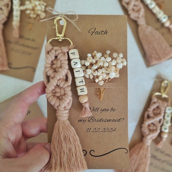 Macrame Keychain - Etsy