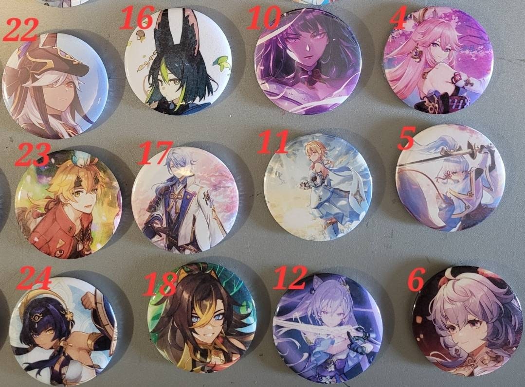 Genshin Impact Badges - Etsy