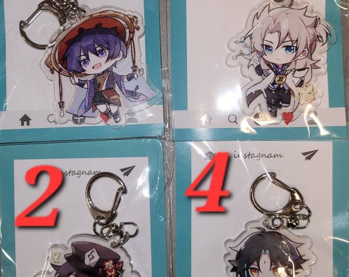 Genshin Impact Keychain - Etsy