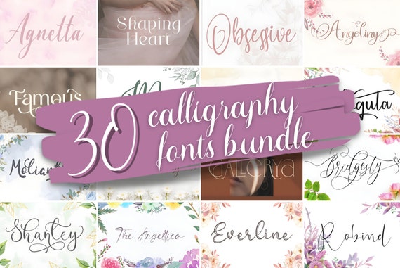 Calligraphy Font Handwritten Font Procreate Font Cursive | Etsy