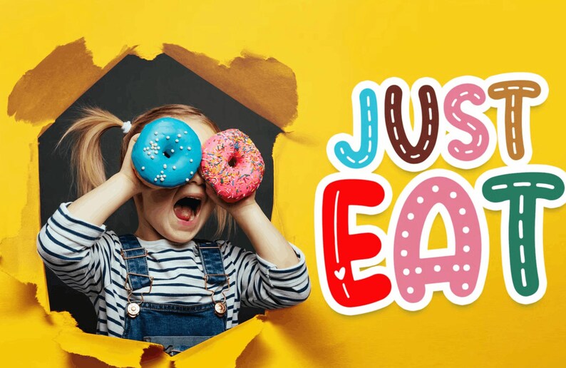 Sugar Donut Font, Handwritten Font, Doodle Font, Doodle Letters ...