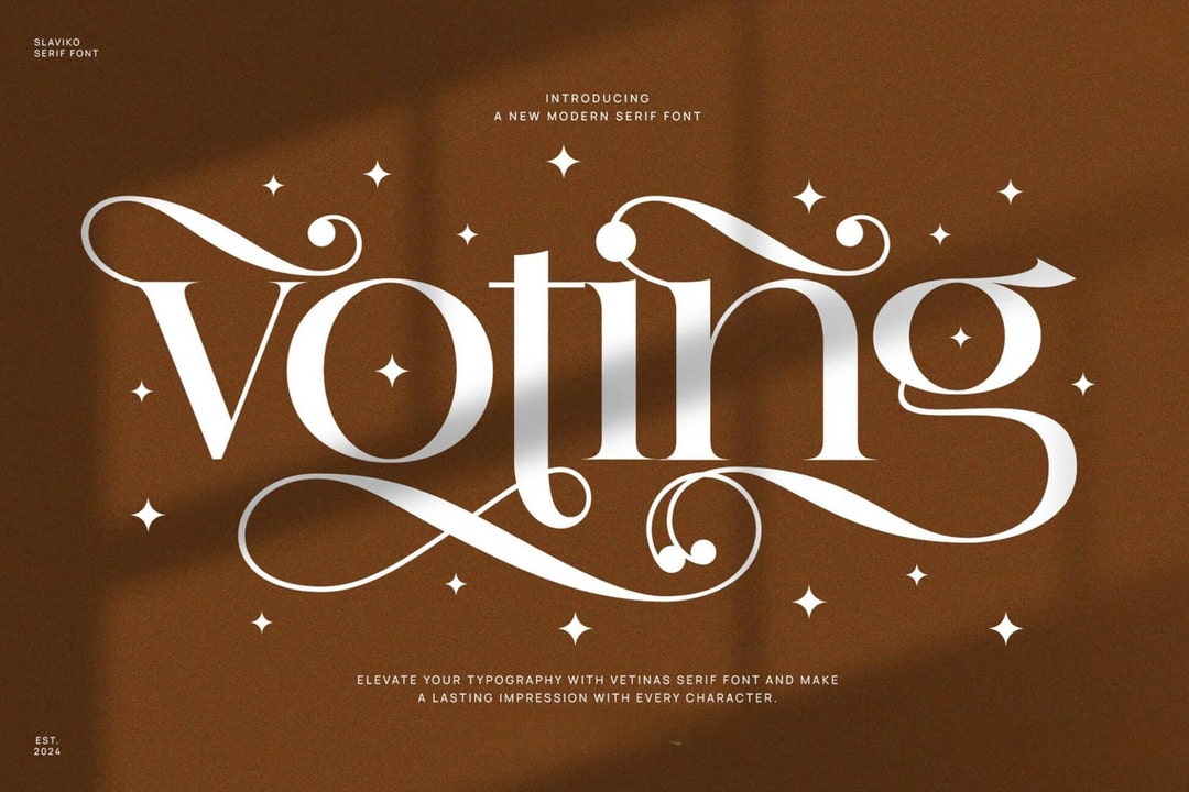 Voting - Calligraphy Font, Handwritten Font, Procreate Font, Cursive ...