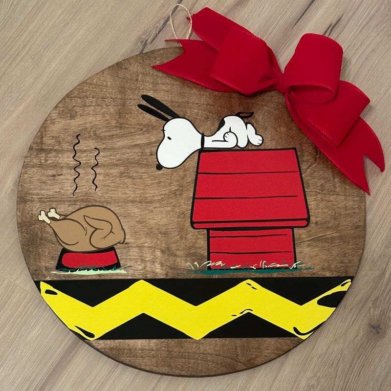 Snoopy Thanksgiving - Etsy