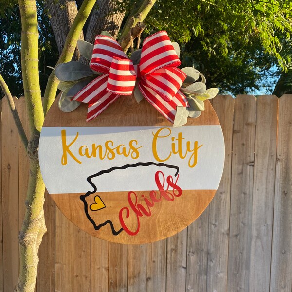 Kansas City Chiefs Welcome Sign - Etsy