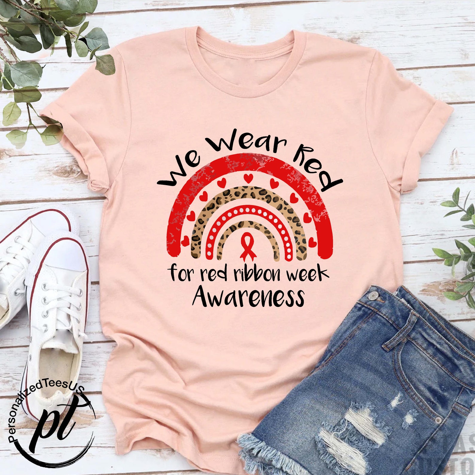 We Wear Red Red Ribbon Awareness Health Awareness Red - Etsy