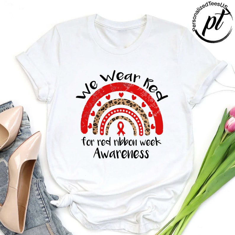 We Wear Red Red Ribbon Awareness Health Awareness Red - Etsy