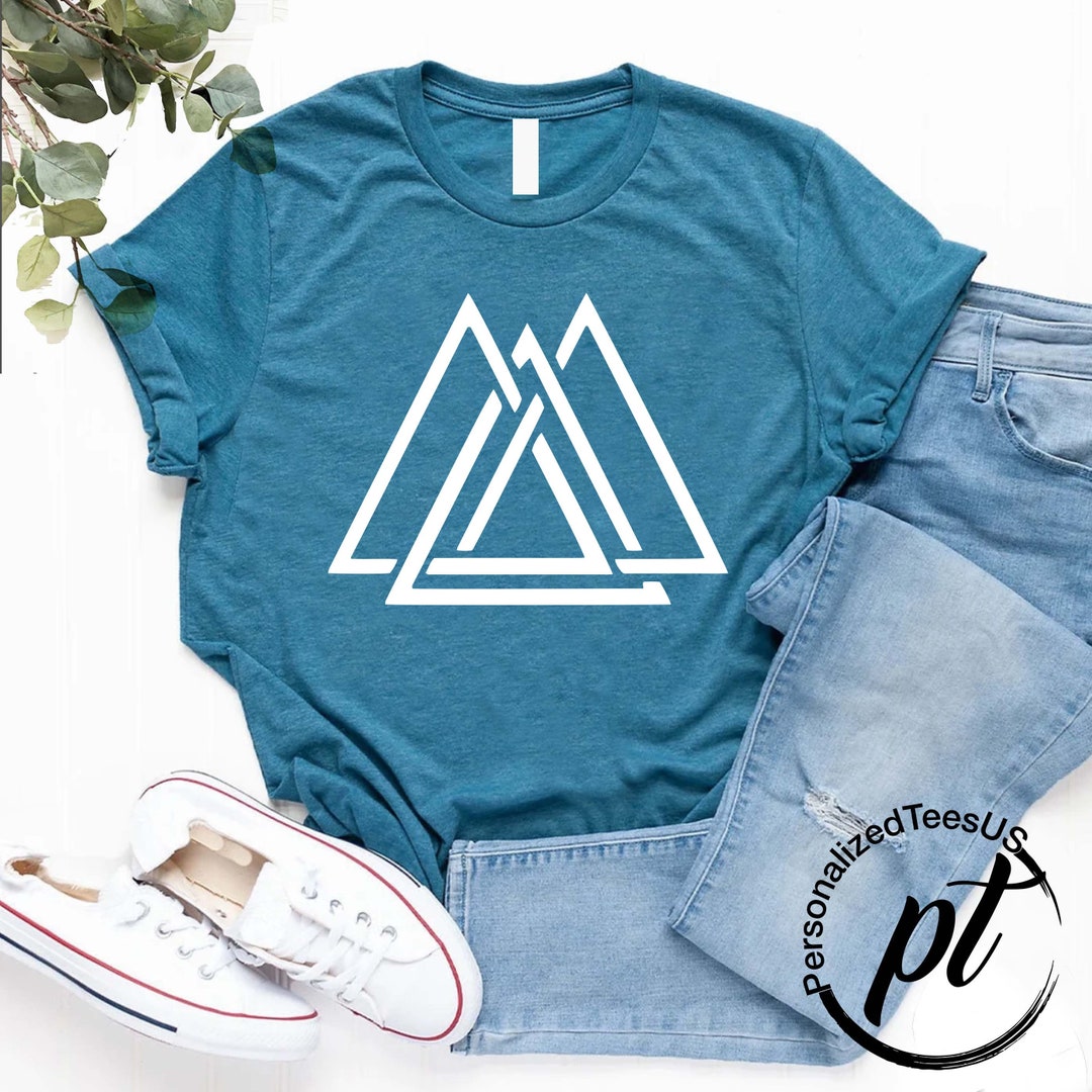 Geometric Shape Shirt,triangle Abstract Shirt,minimalist Shirt,yoga T ...