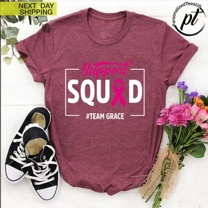 Support Squad Personalized T-shirt Warriors Support Cancer - Etsy