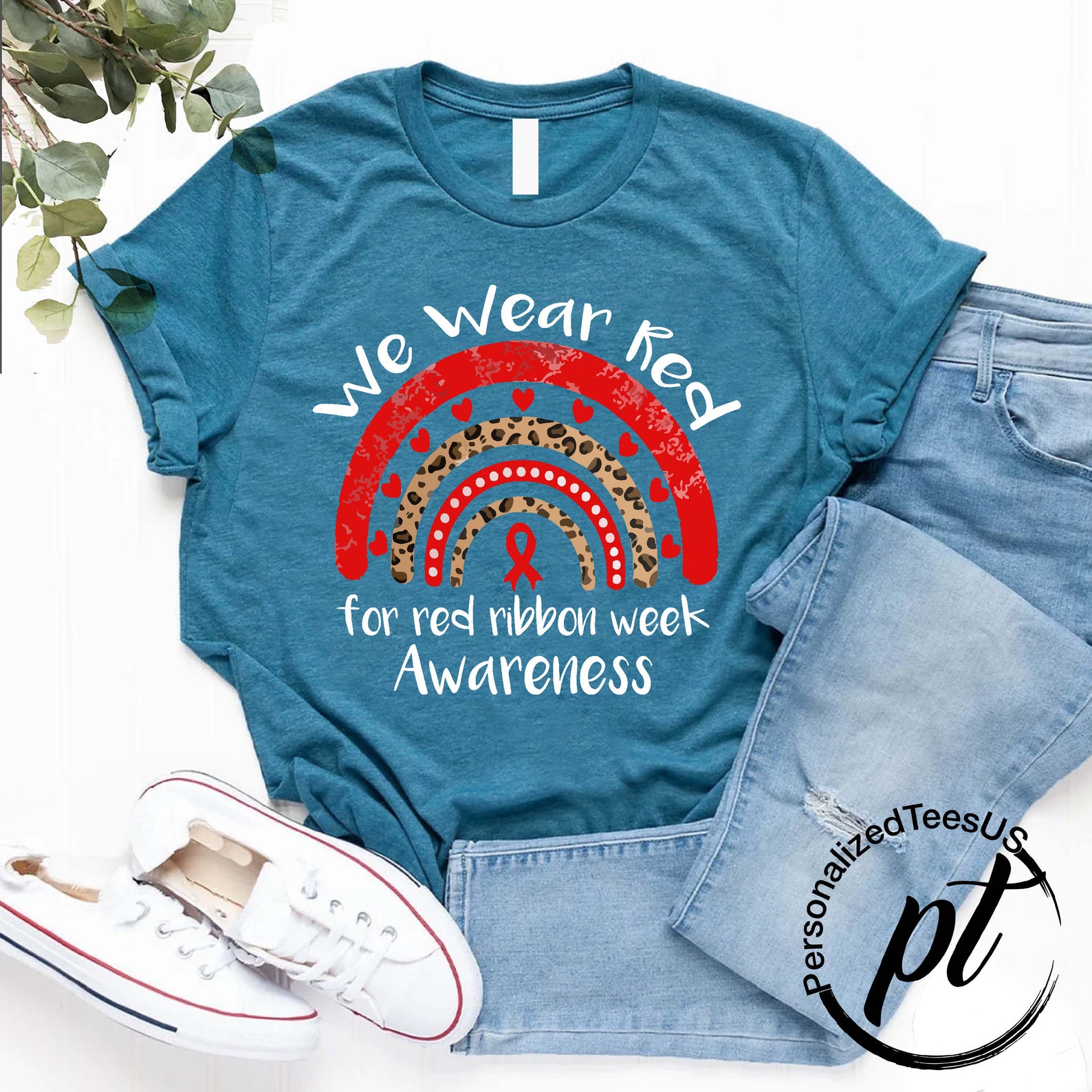 We Wear Red Red Ribbon Awareness Health Awareness Red - Etsy