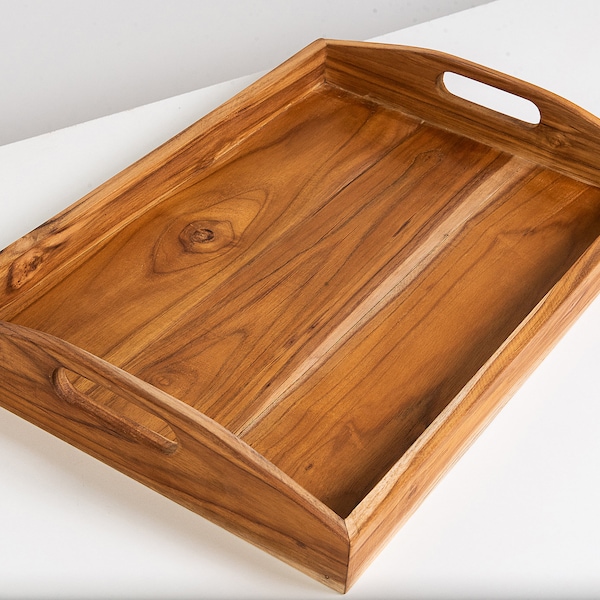 Teak Serving Tray - Etsy
