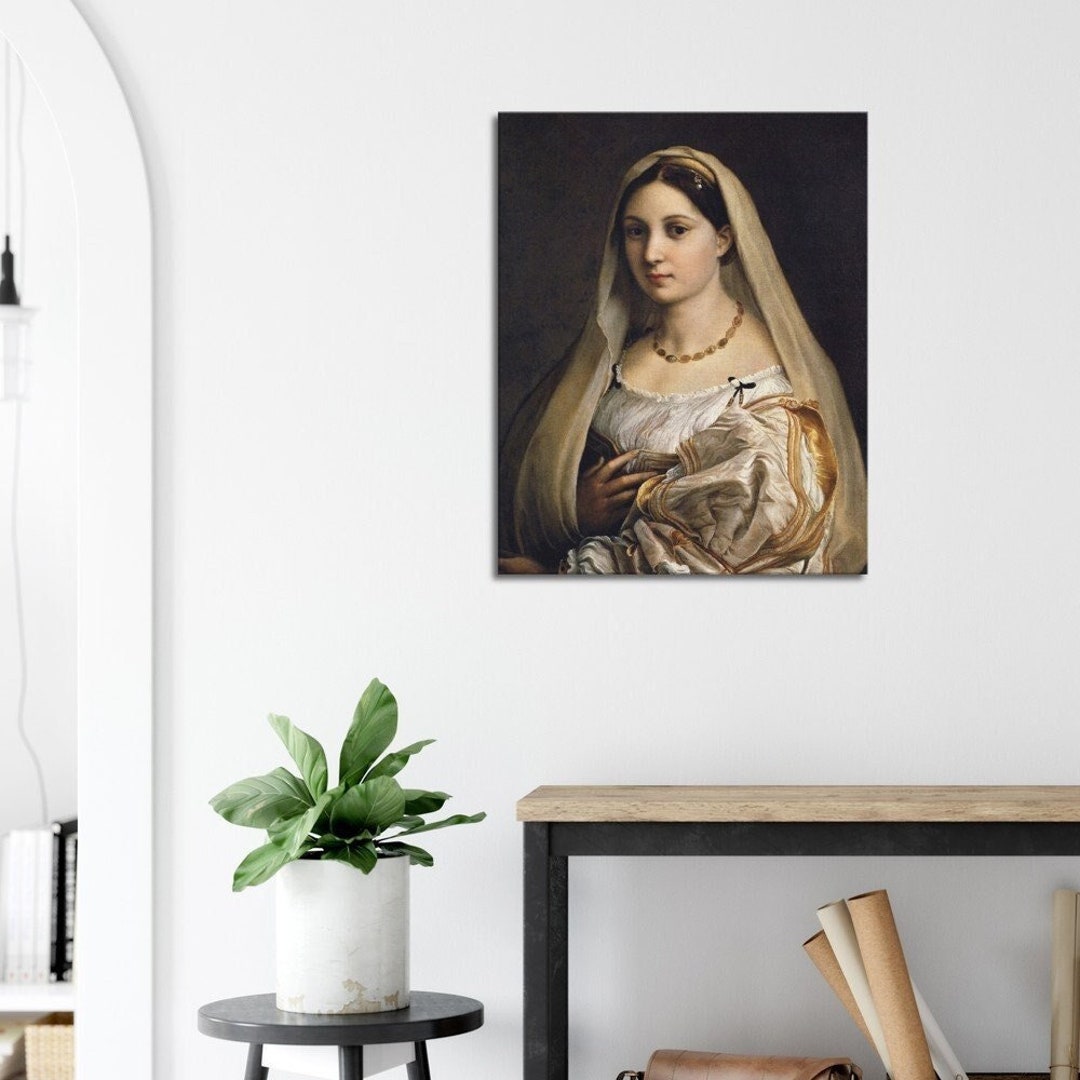 Raphael Raffaello's Woman With a Veil Wall Art - Etsy