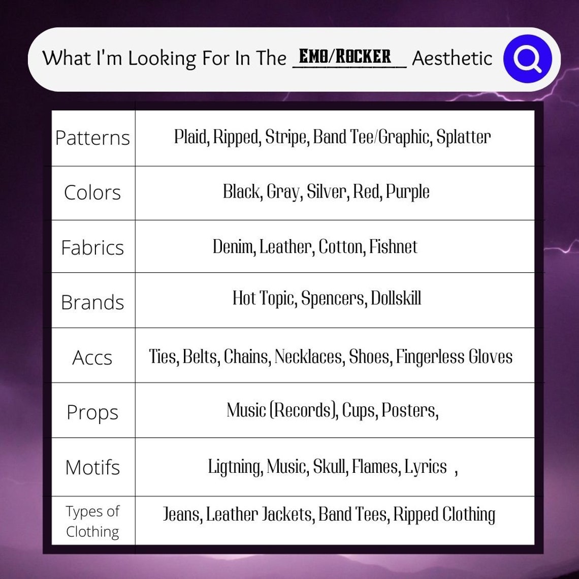 Emo/rocker/alternative Style Box - Etsy