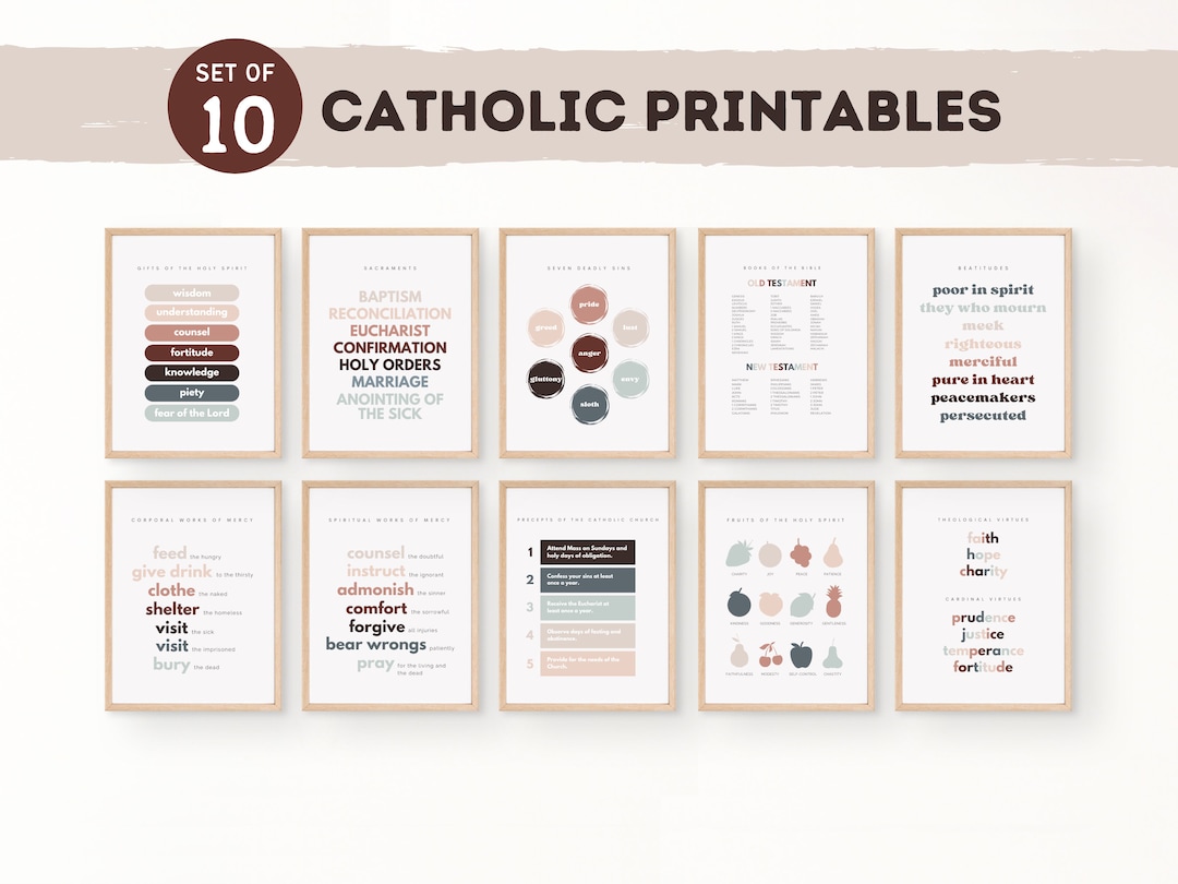 Catholic Homeschool Printables | Catholic Art Poster | Catholic ...