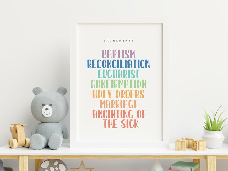 Catholic Homeschool Printable Classroom Poster Confirmation - Etsy