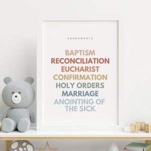 Catholic Homeschool Printable, Catholic Classroom Decor, Catholic Wall ...