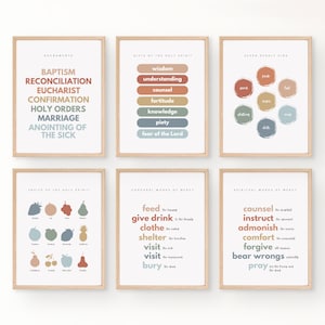 Catholic Homeschool Printable, Catholic Classroom Decor, Catholic Wall ...