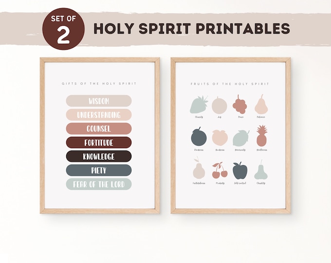 Gifts of the Holy Spirit Printable Posters for Kids INSTANT DOWNLOAD ...