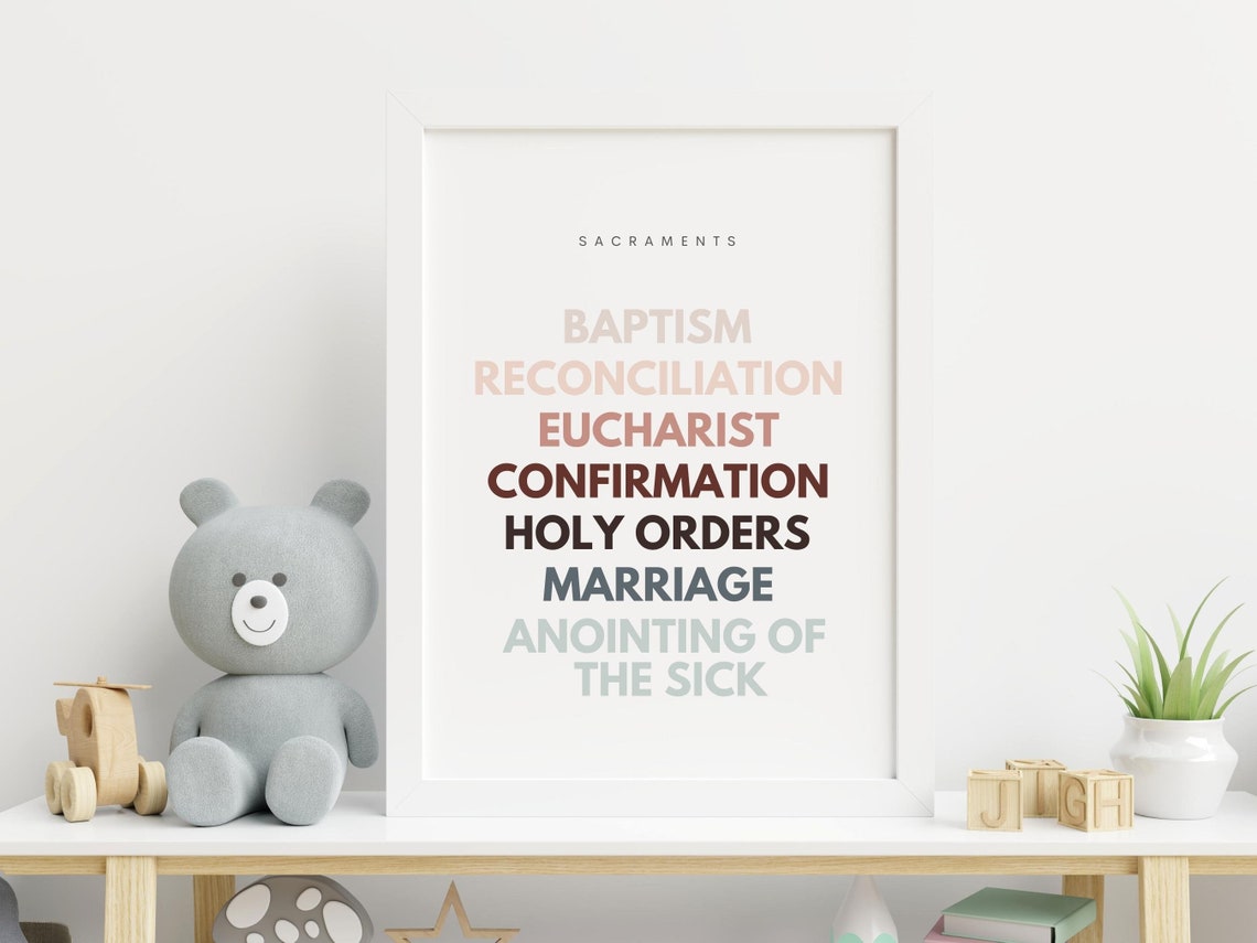 Catholic Homeschool Printable Classroom Poster Catholic Back - Etsy