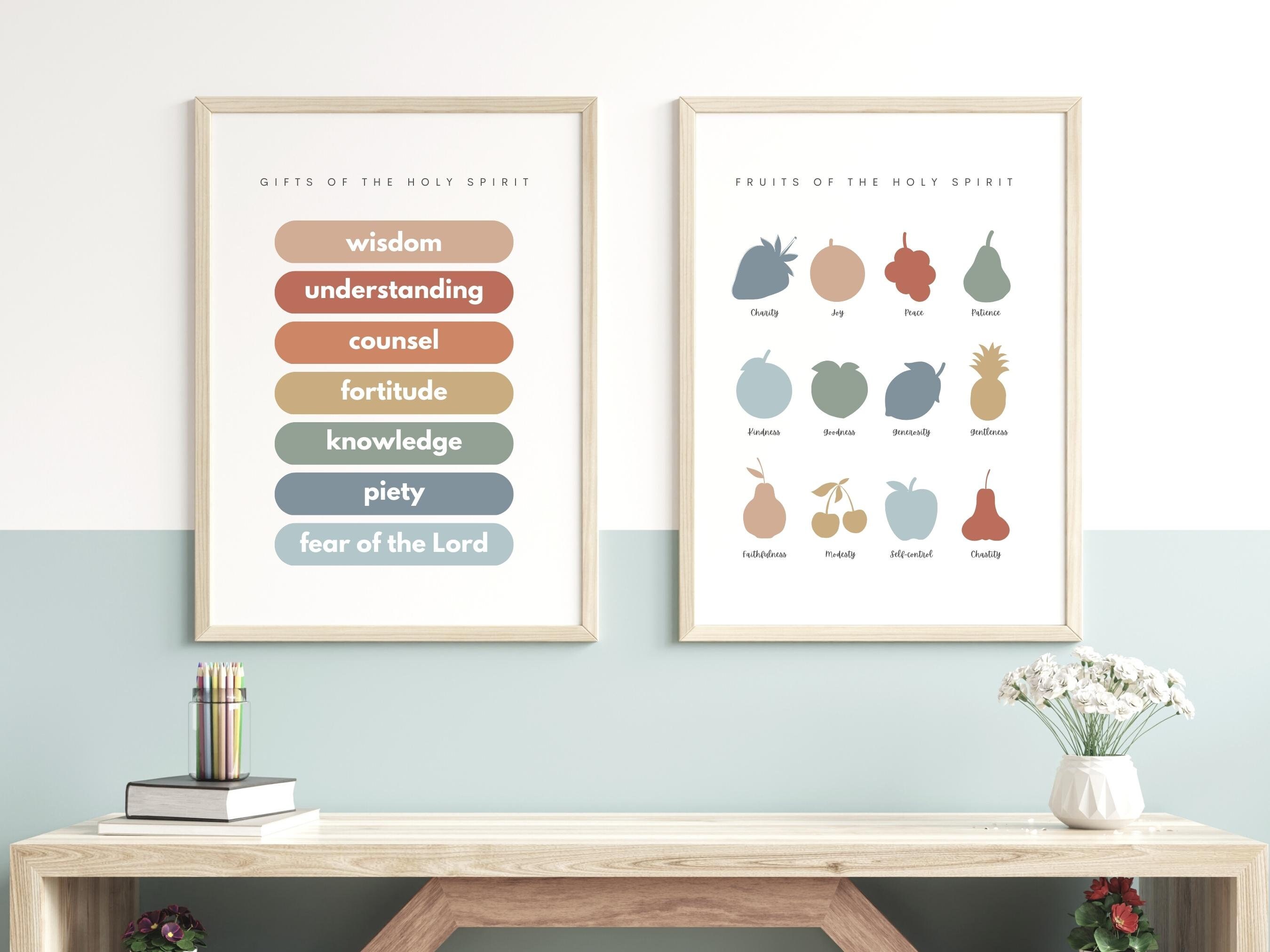 Holy Spirit Printable, Confirmation Gift, Catholic Homeschool Poster ...