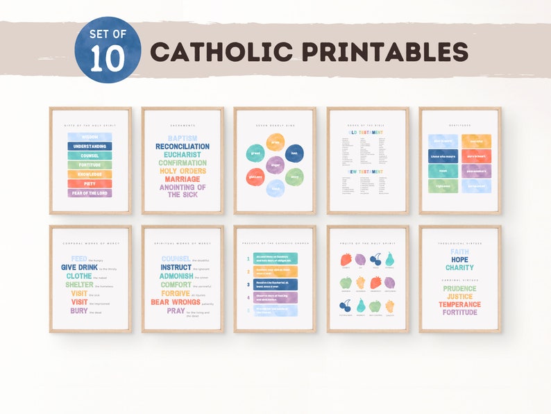 Catholic Homeschool Printables Catholic Art Poster Catholic Classroom ...
