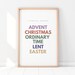 Liturgical Seasons Poster, Catholic Printable, Back to School, Catholic ...