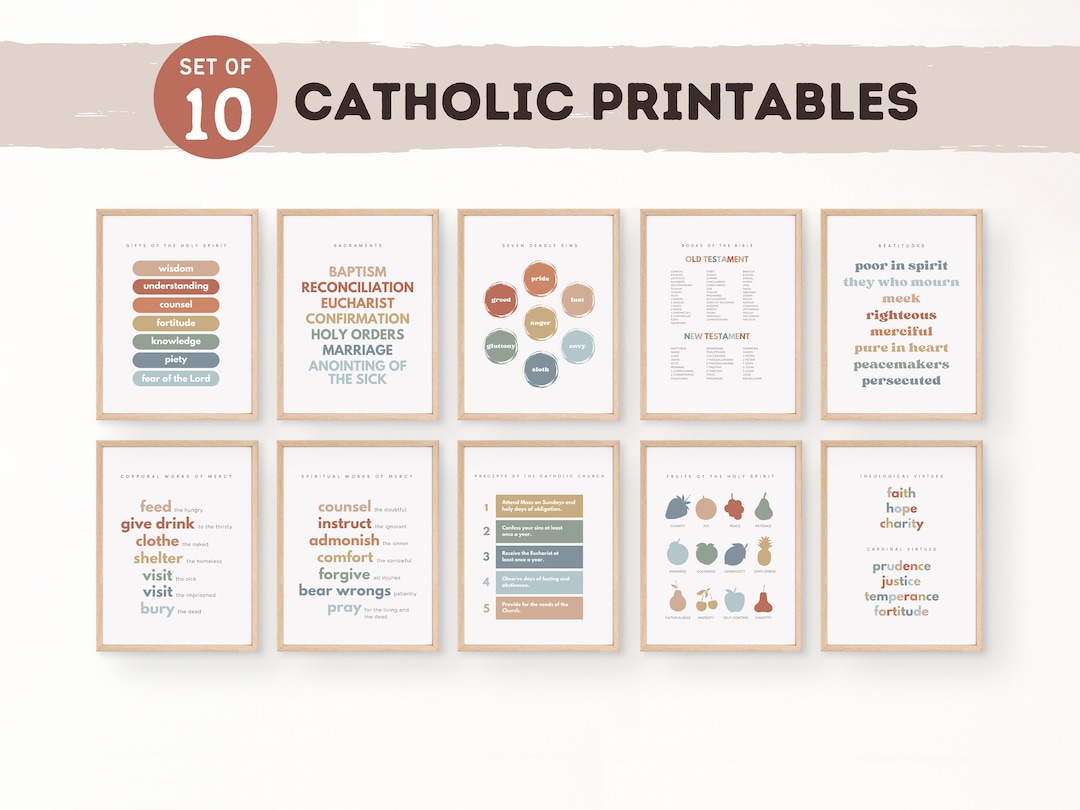 Catholic Homeschool Printables | Catholic Art Poster | Catholic ...